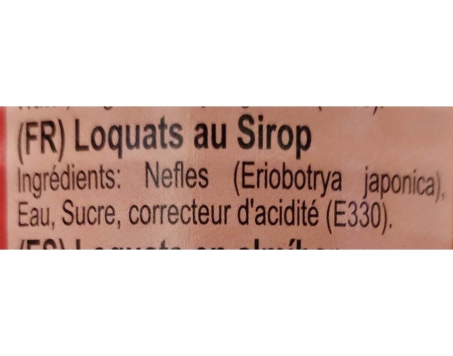 LOQUAT AU SIROP